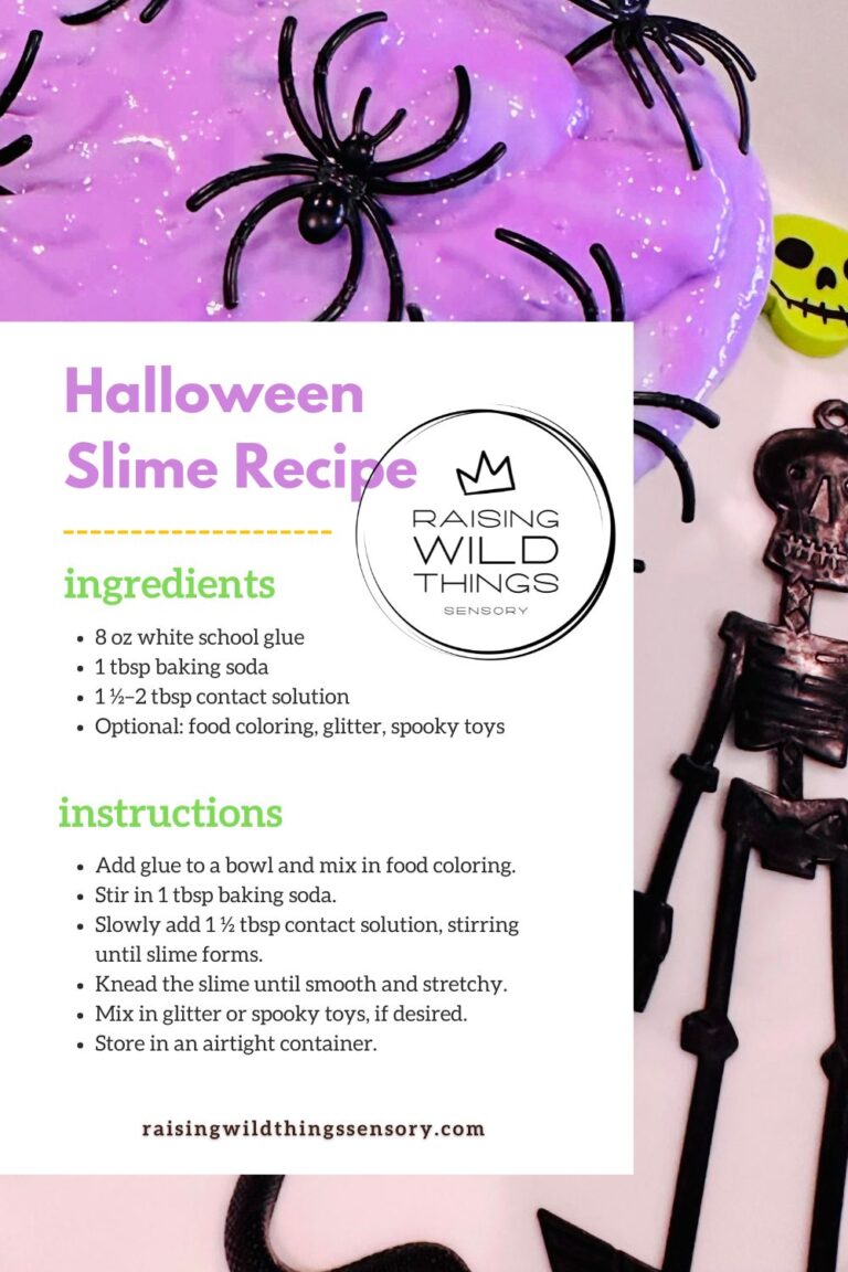 How to Make The Best DIY Halloween Slime - Raising Wild Things Sensory