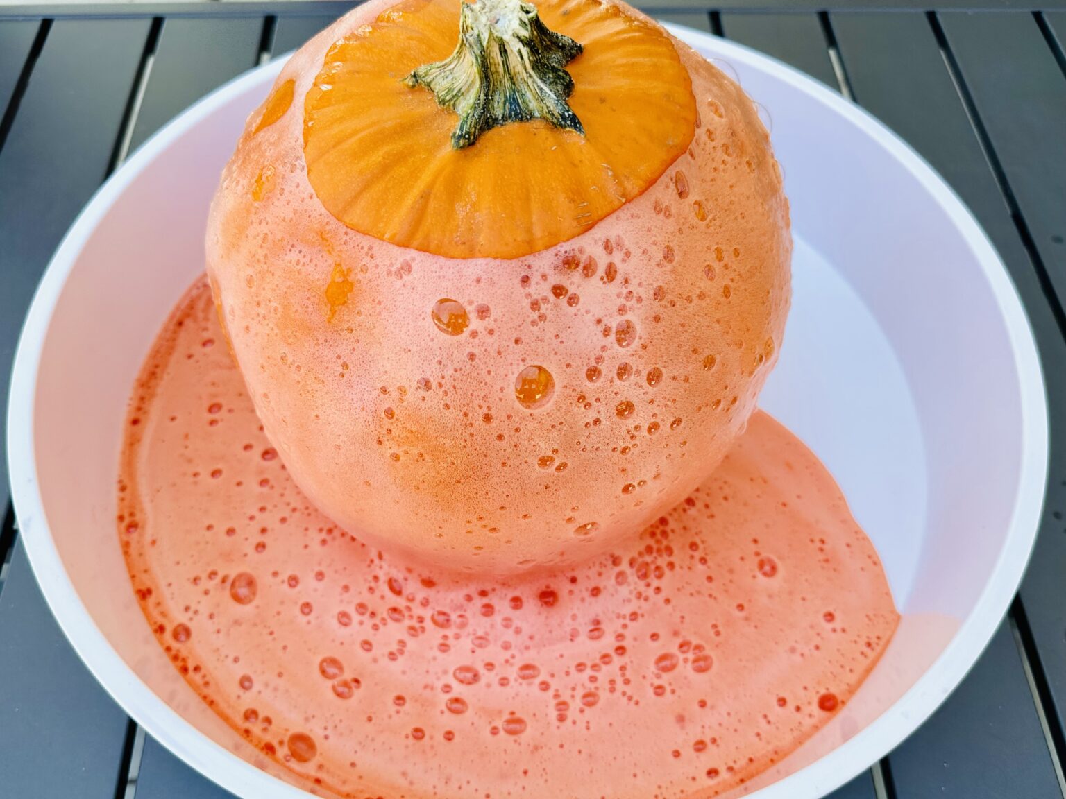 How To Make An Erupting Pumpkin Volcano - Raising Wild Things Sensory