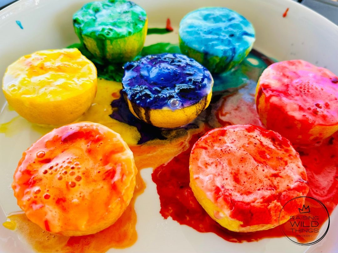 How To Make An Erupting Lemon Volcano - Raising Wild Things Sensory