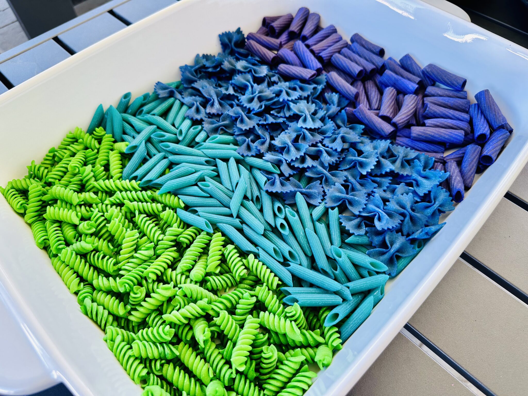 How To Dye Pasta Noodles For Sensory Play - Raising Wild Things Sensory