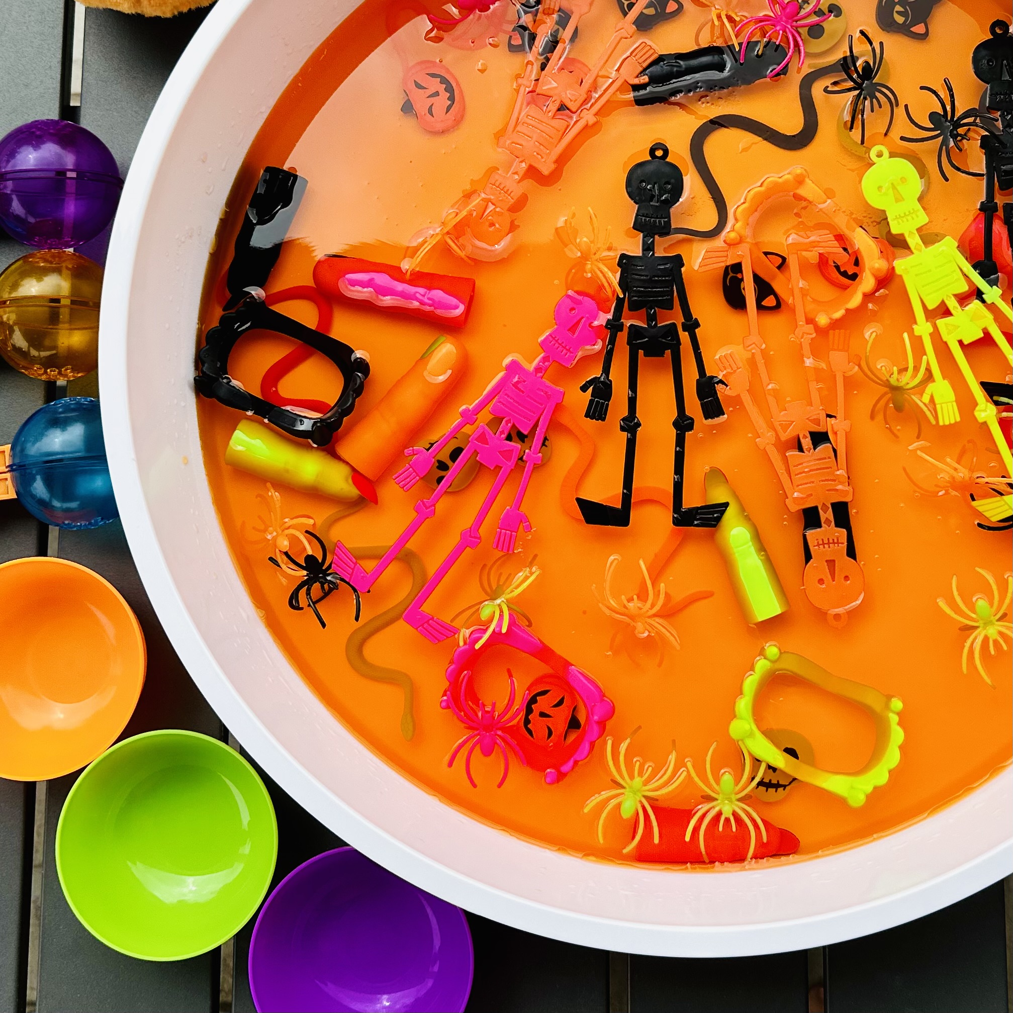 How To Create The Best Halloween Jello Sensory Bin - Raising Wild ...
