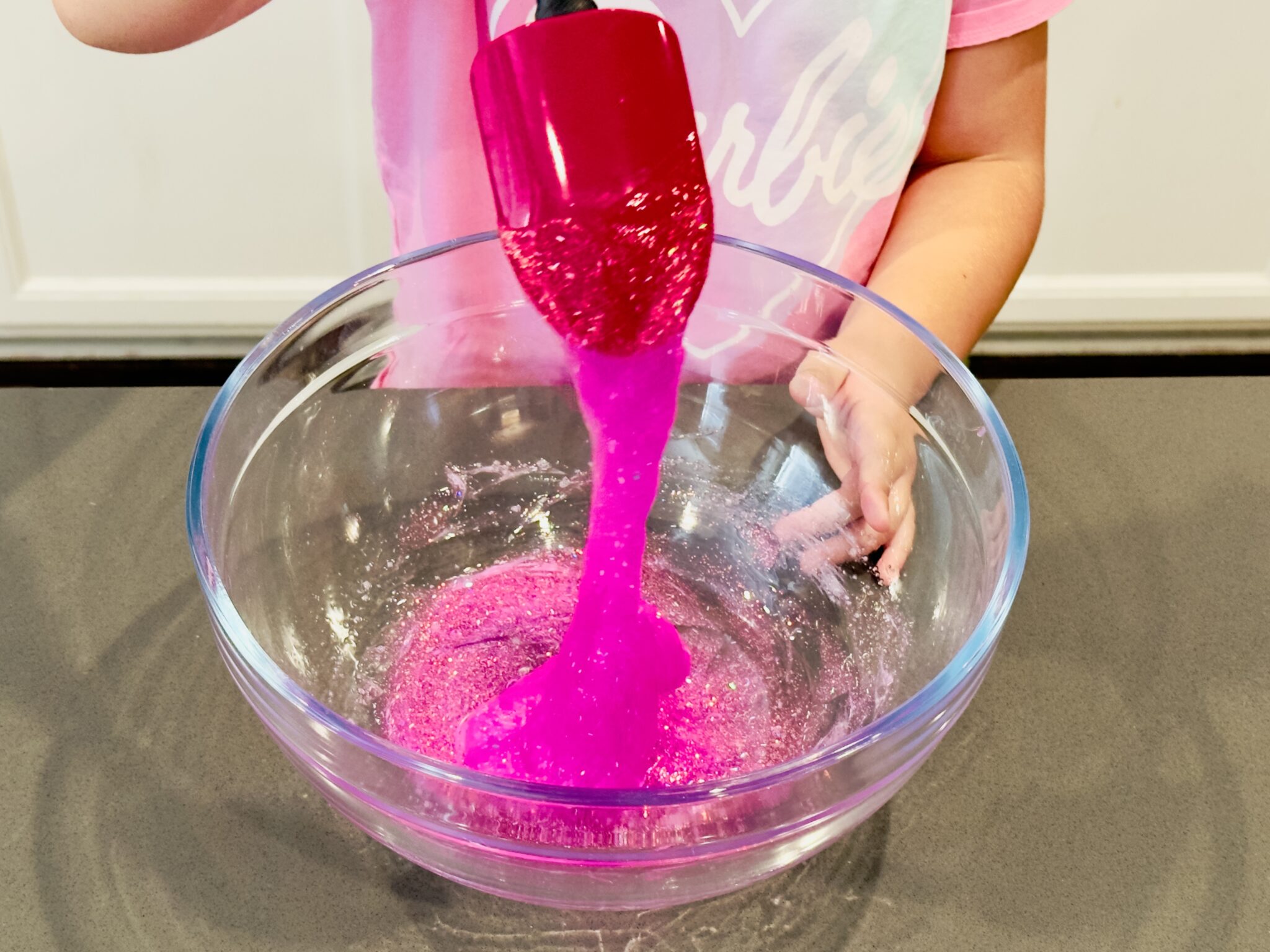 How to Make Awesome Glitter Glue Slime - Raising Wild Things Sensory