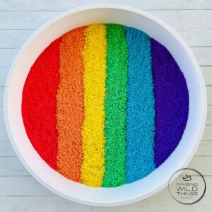 How To Dye Rice To Make Rainbow Rice - Raising Wild Things Sensory