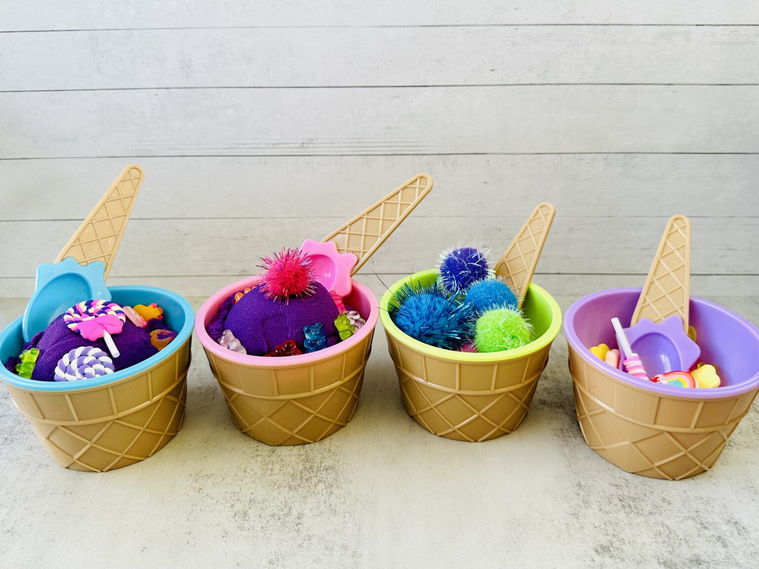 How To Make A DIY Kinetic Sand Ice Cream Sensory Bin - Raising Wild ...