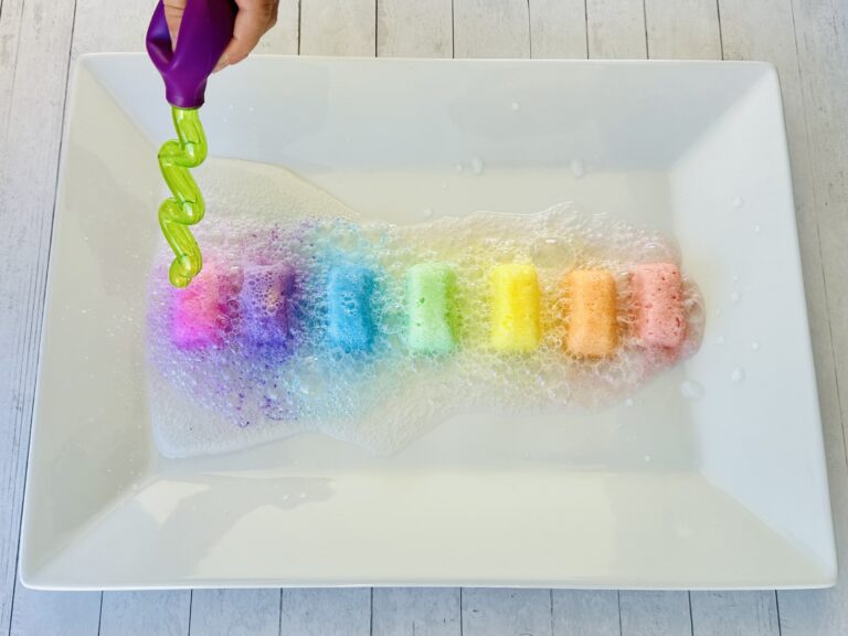 How To Make Fizzy Ice Cubes - Raising Wild Things Sensory
