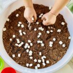 How To Make Hot Chocolate Cloud Dough - Raising Wild Things Sensory