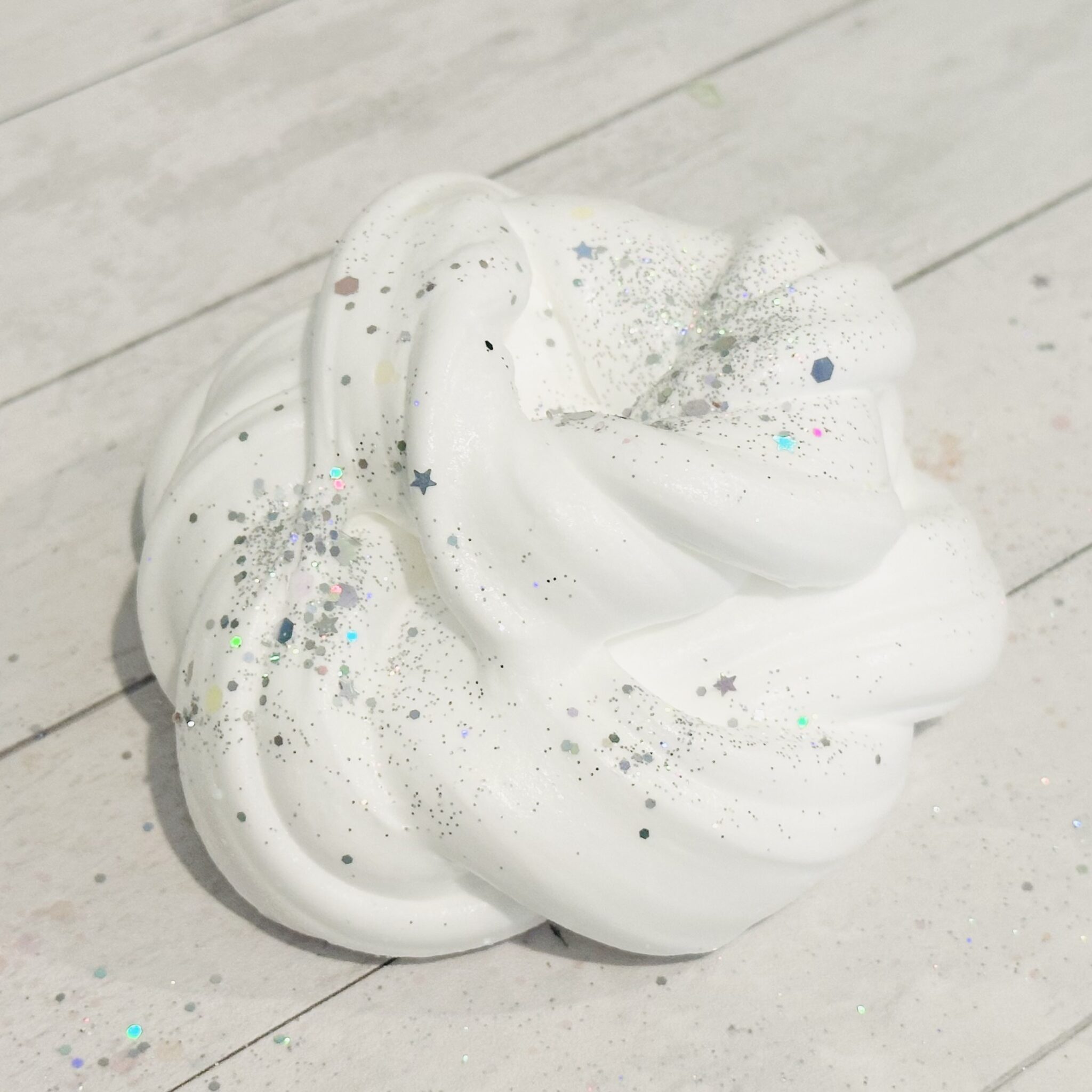 How To Make Fluffy Snow Slime (No Borax!) - Raising Wild Things Sensory