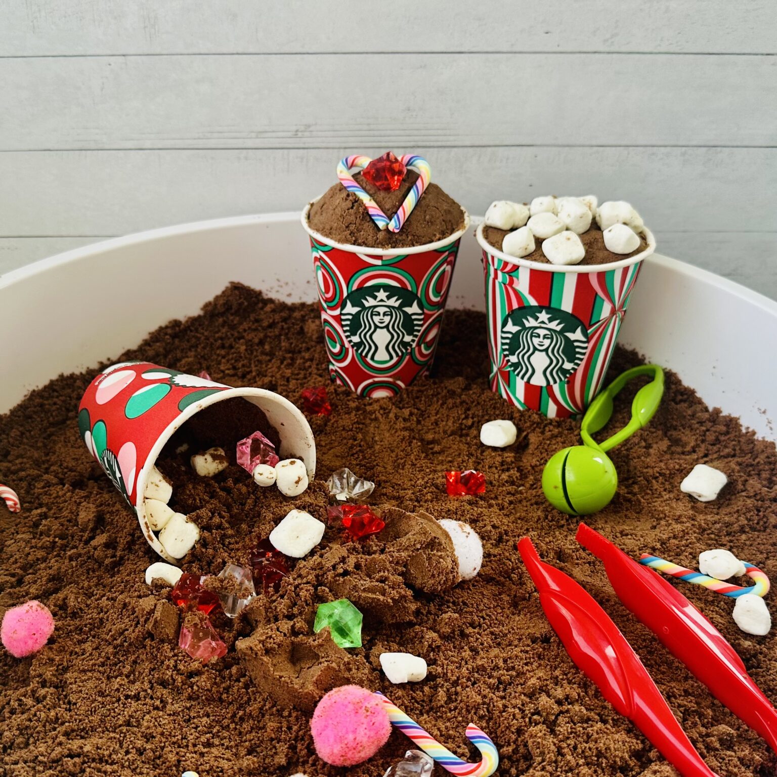 How To Make A Hot Chocolate Sensory Bin - Raising Wild Things Sensory