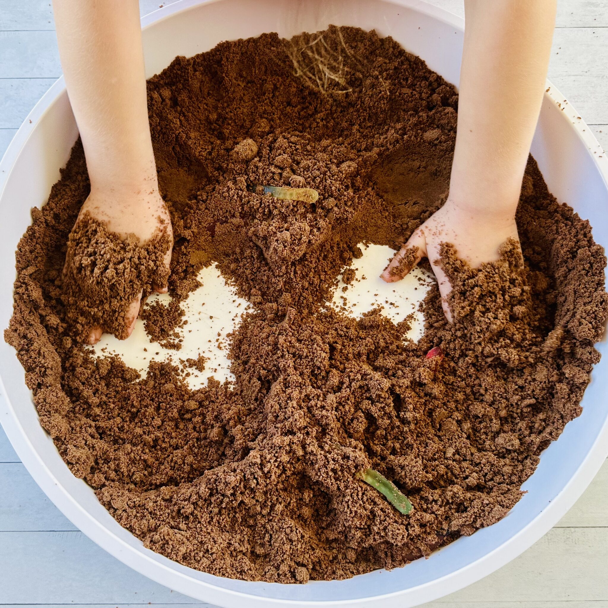 How To Make Edible Dirt For Sensory Play - Raising Wild Things Sensory