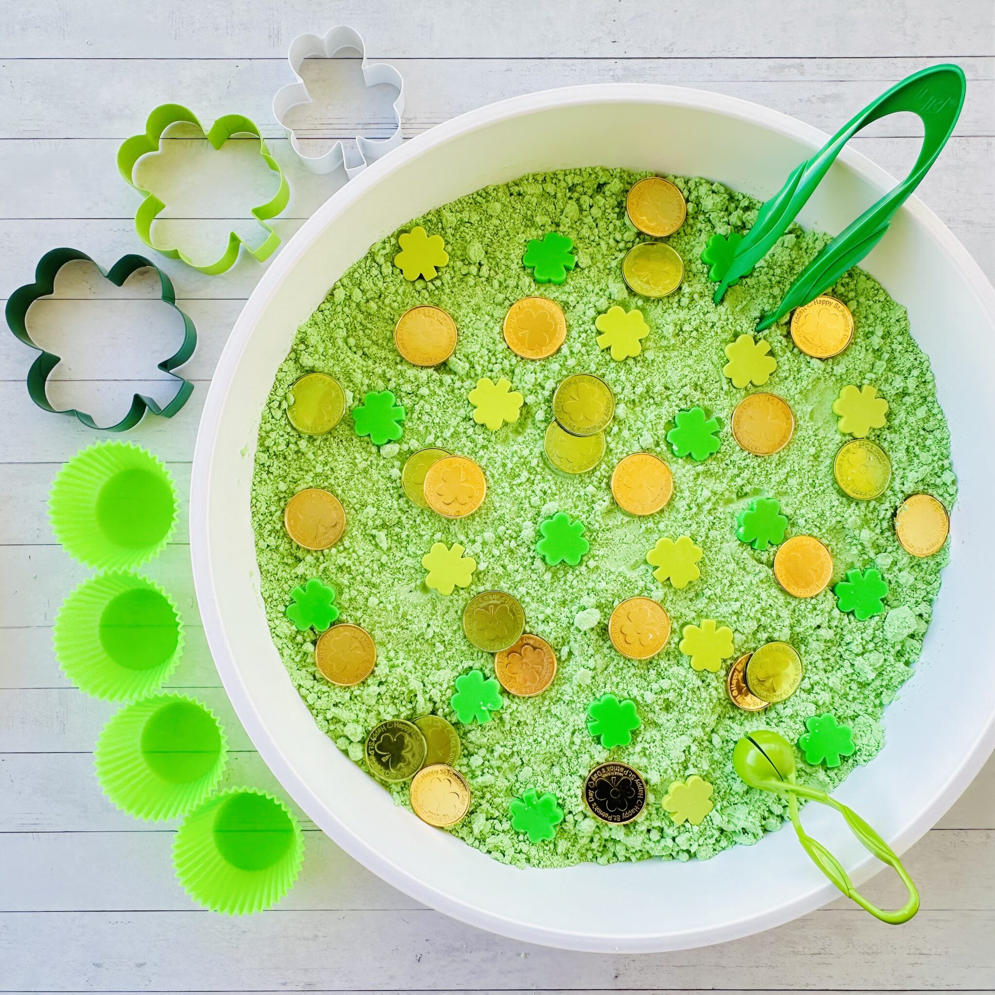 How To Make 2-Ingredient Edible St. Patrick's Day Moon Dough - Raising ...
