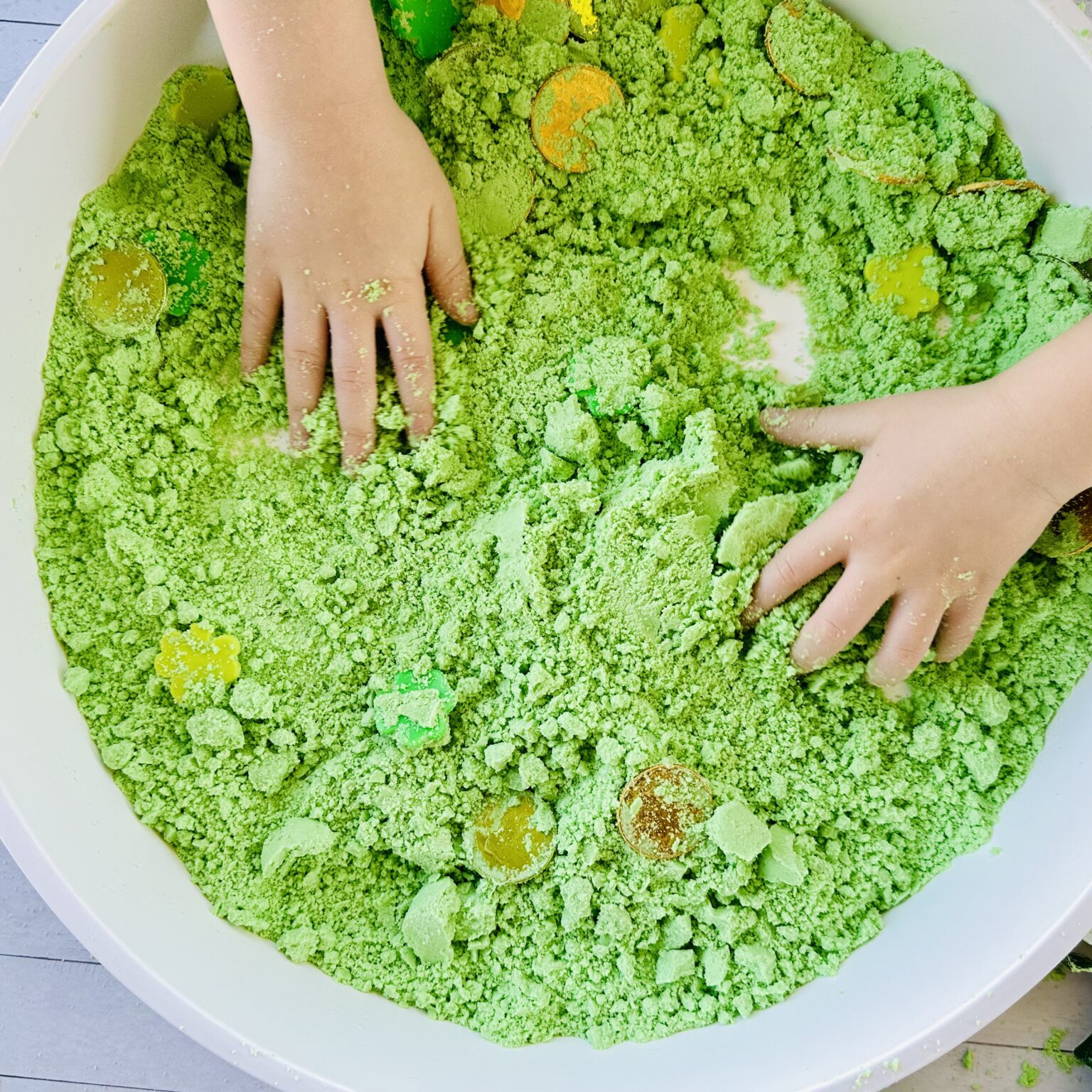 How To Make 2-Ingredient Edible St. Patrick's Day Moon Dough - Raising ...