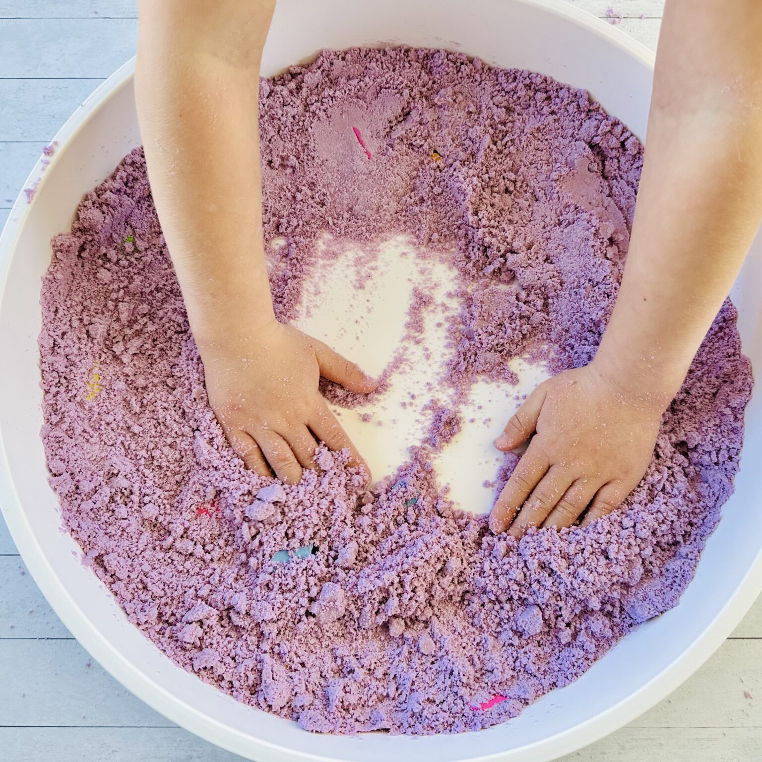How To Make Edible Easter Moon Dough - Raising Wild Things Sensory