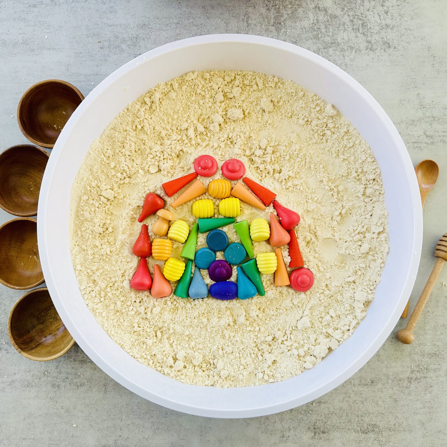 How To Make Taste-Safe Moon Sand For Sensory Play - Raising Wild Things ...