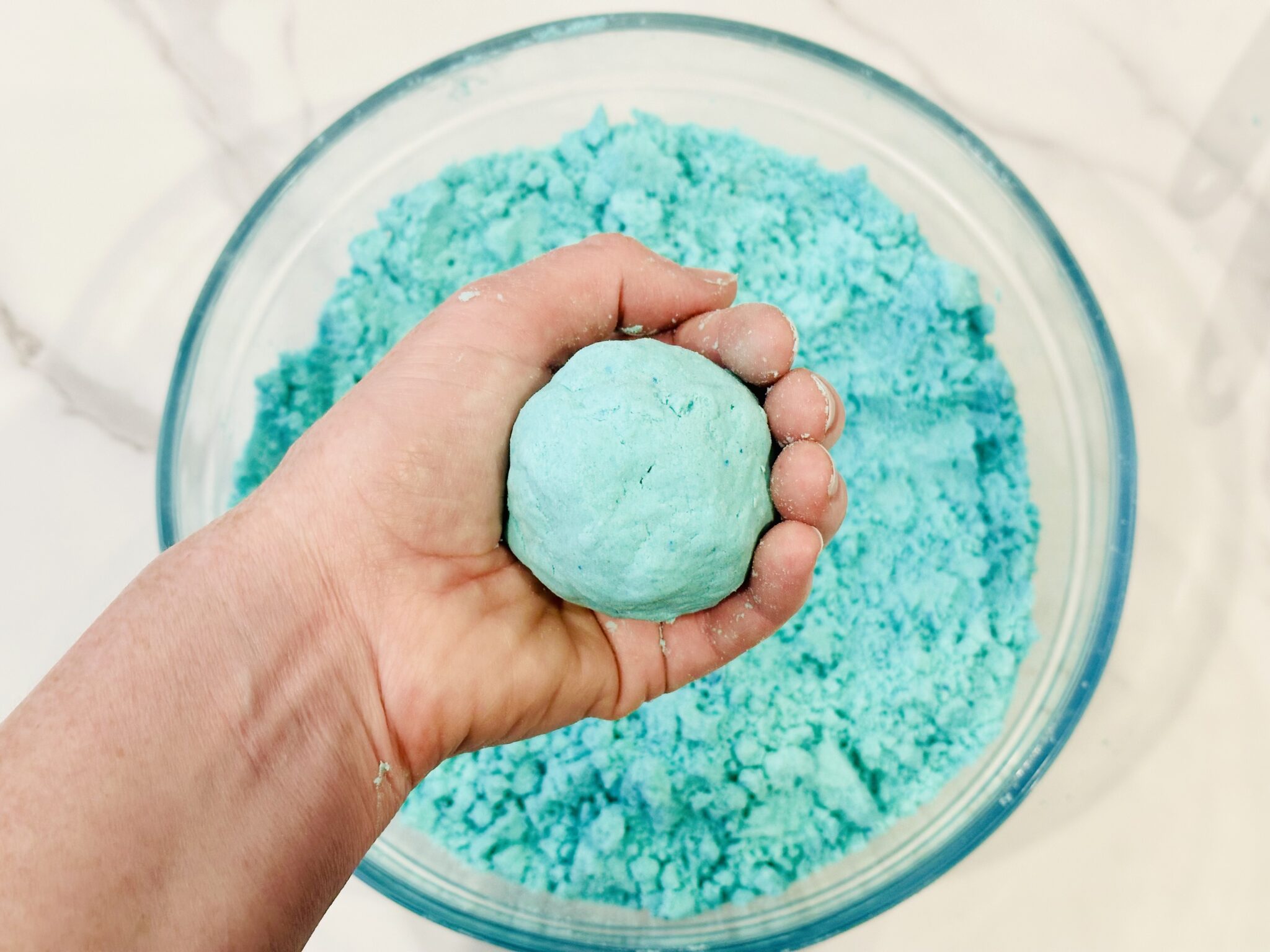How To Make Taste-Safe Ocean Moon Dough - Raising Wild Things Sensory
