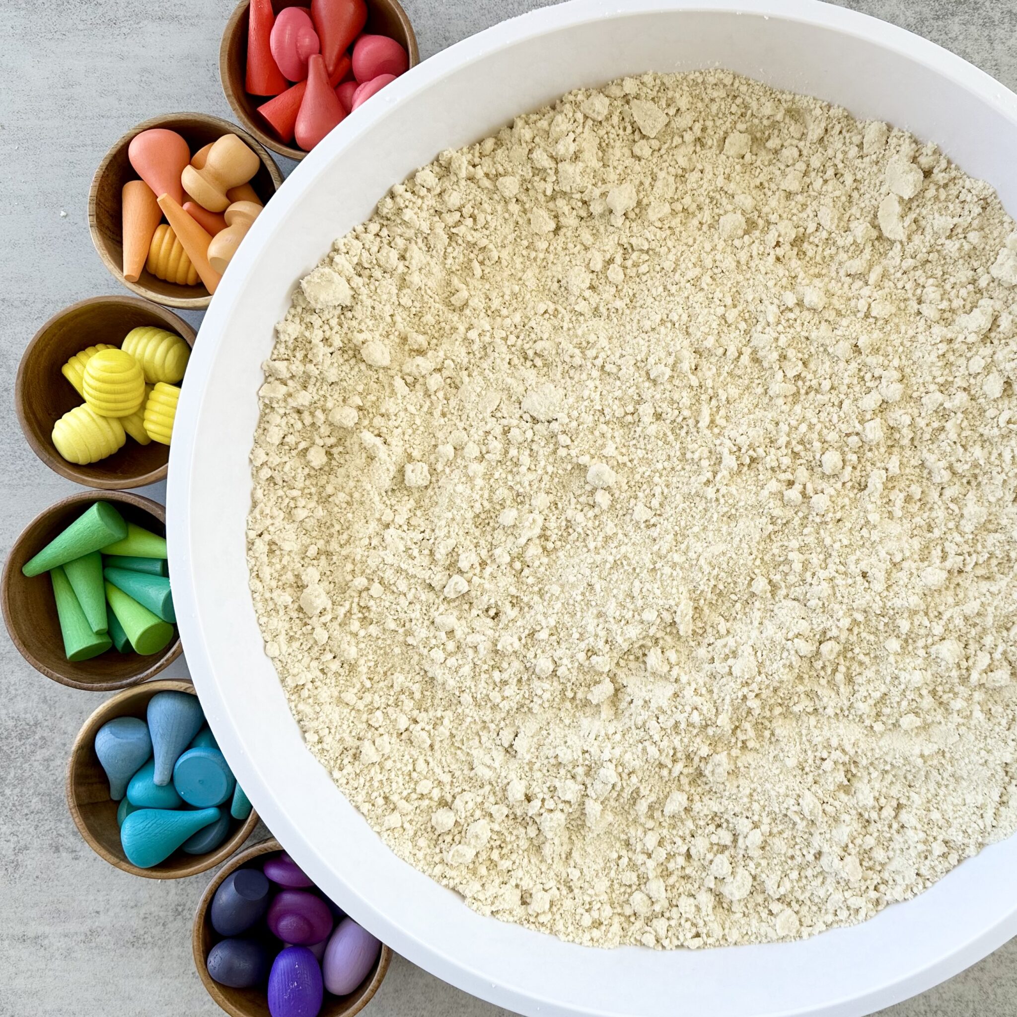 How To Make Taste-Safe Moon Sand For Sensory Play - Raising Wild Things ...