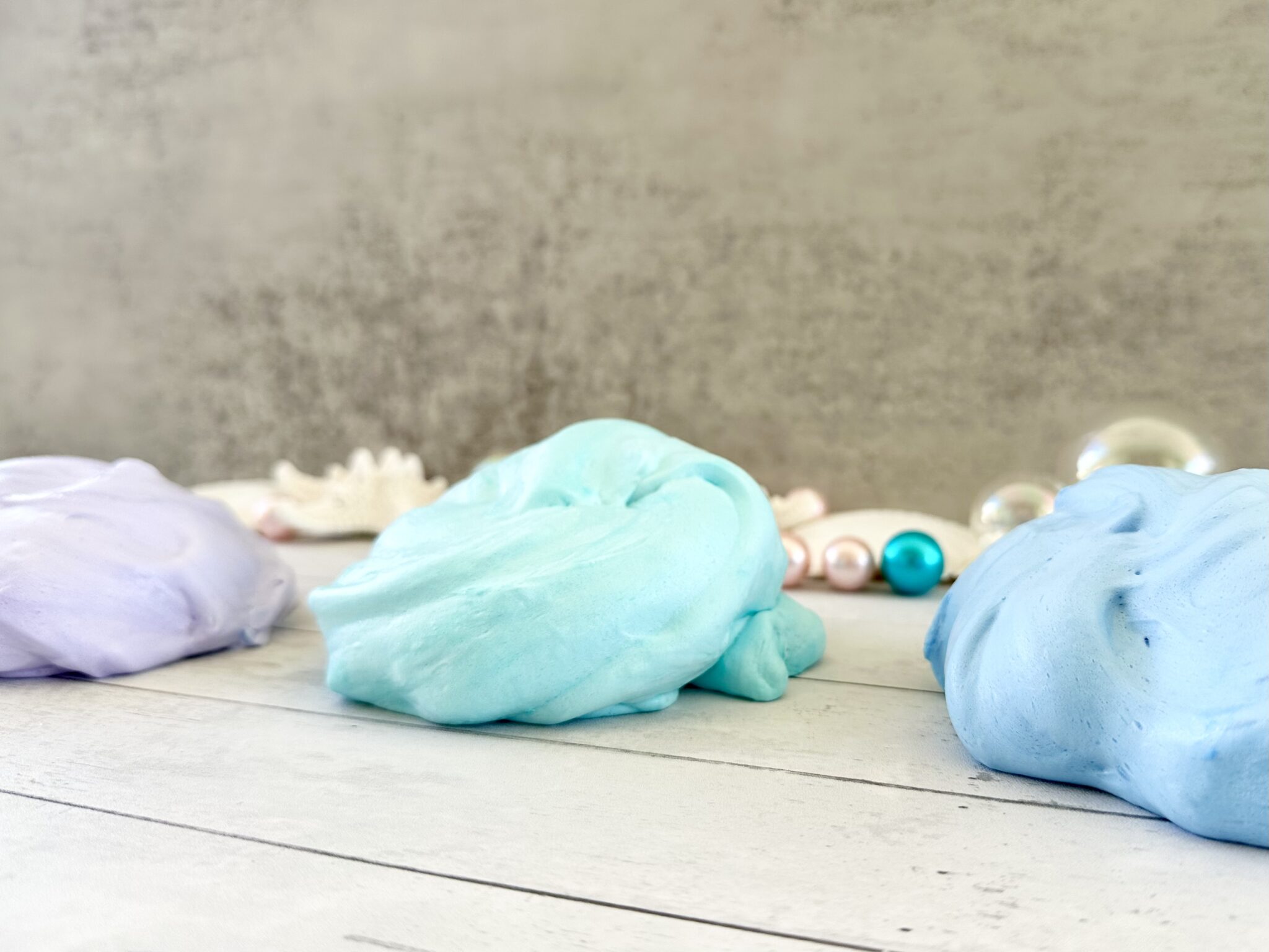 How To Make Mermaid Fluffy Slime (No Borax!) - Raising Wild Things Sensory