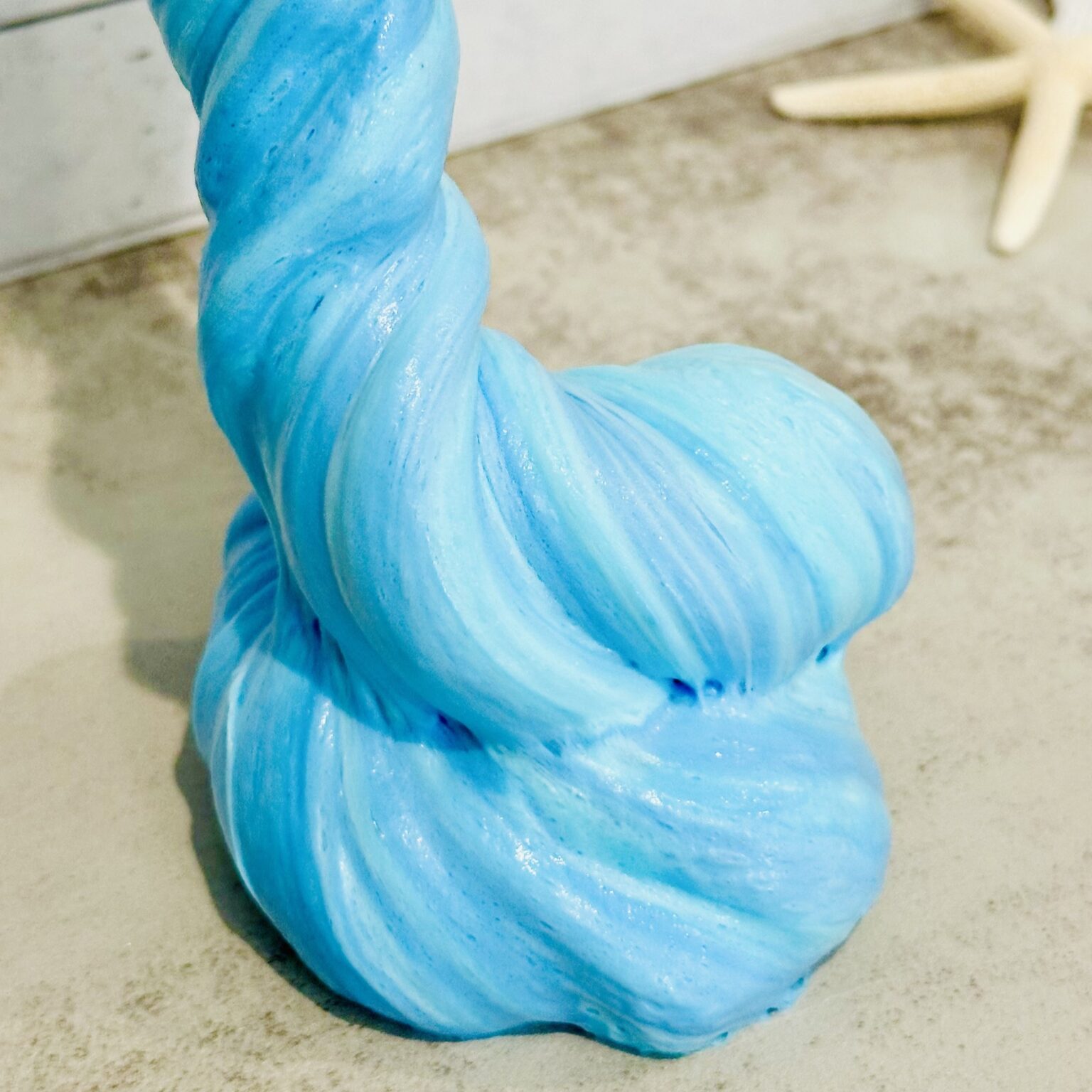 How To Make Ocean Fluffy Slime (No Borax!) - Raising Wild Things Sensory