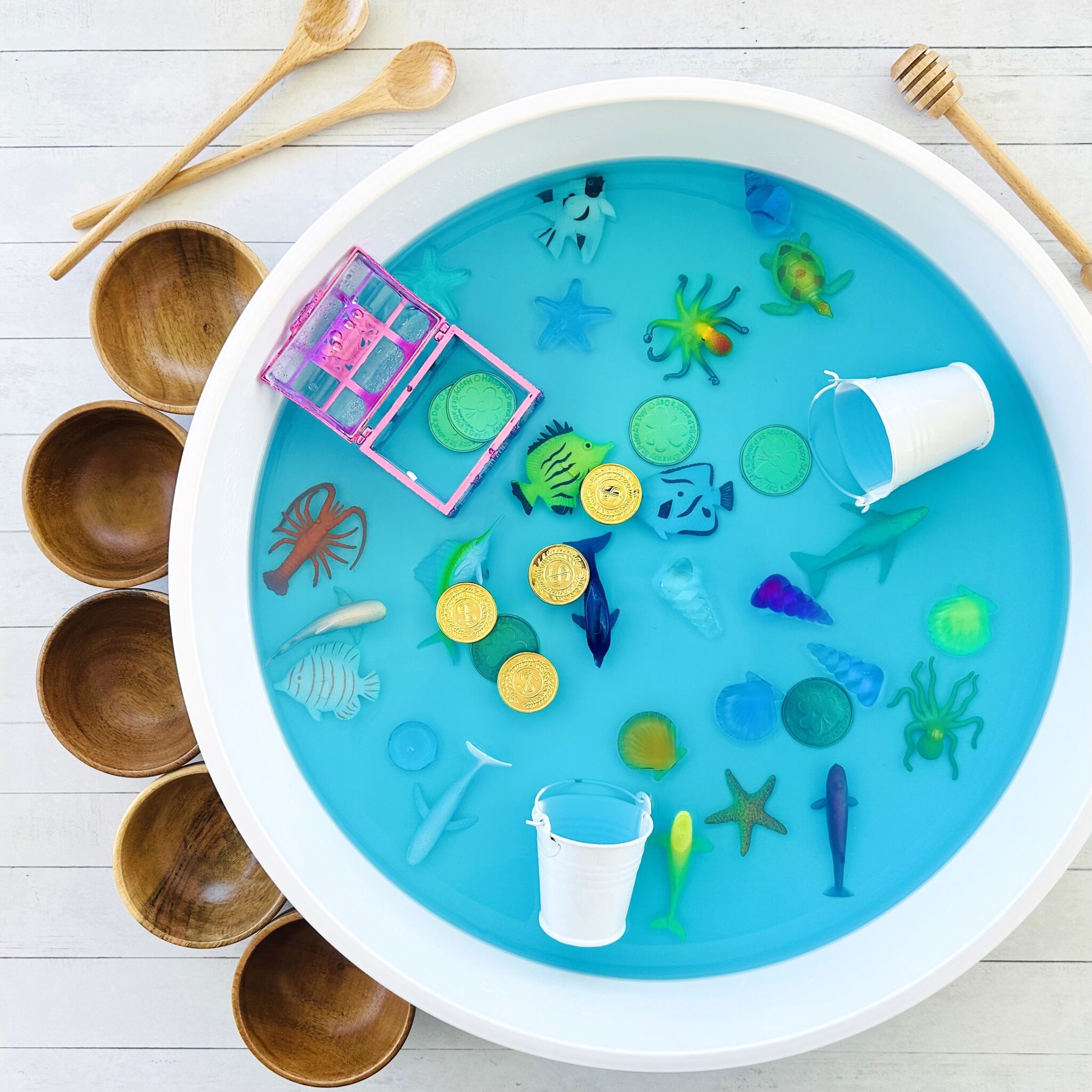 How To Make The Best Jello Ocean Sensory Bin - Raising Wild Things Sensory