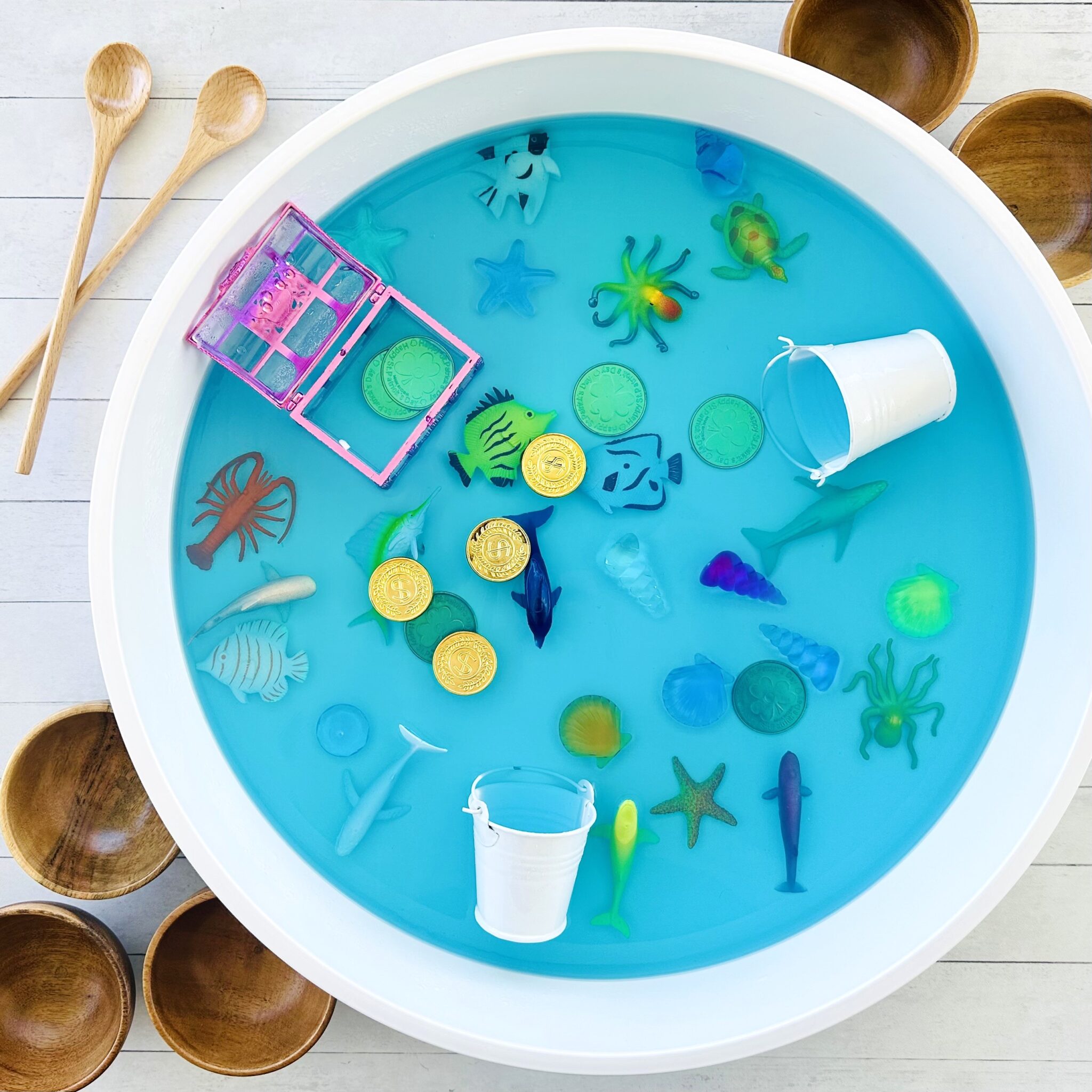 How To Make The Best Jello Ocean Sensory Bin - Raising Wild Things Sensory