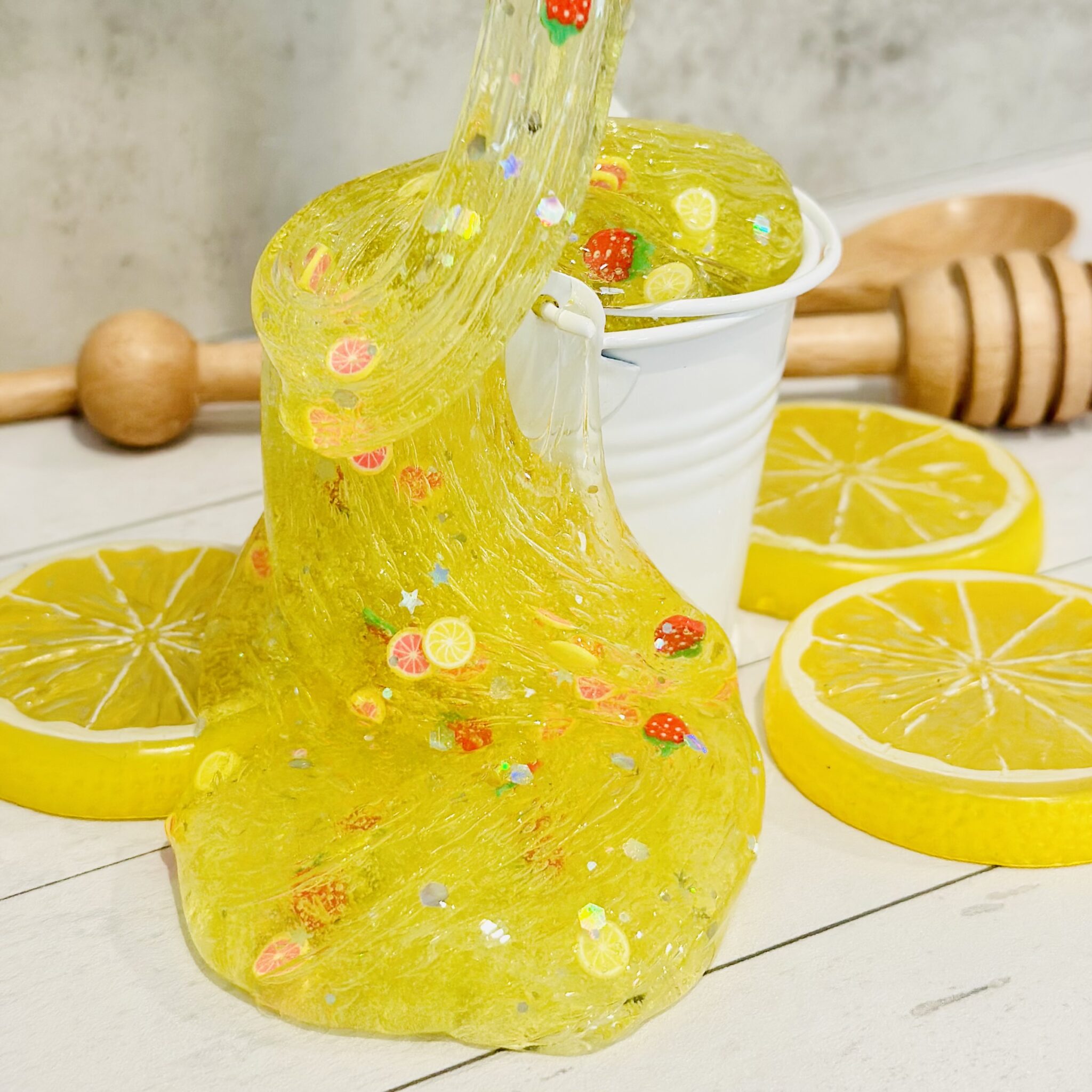 How To Make Lemonade Slime (No Borax!) - Raising Wild Things Sensory