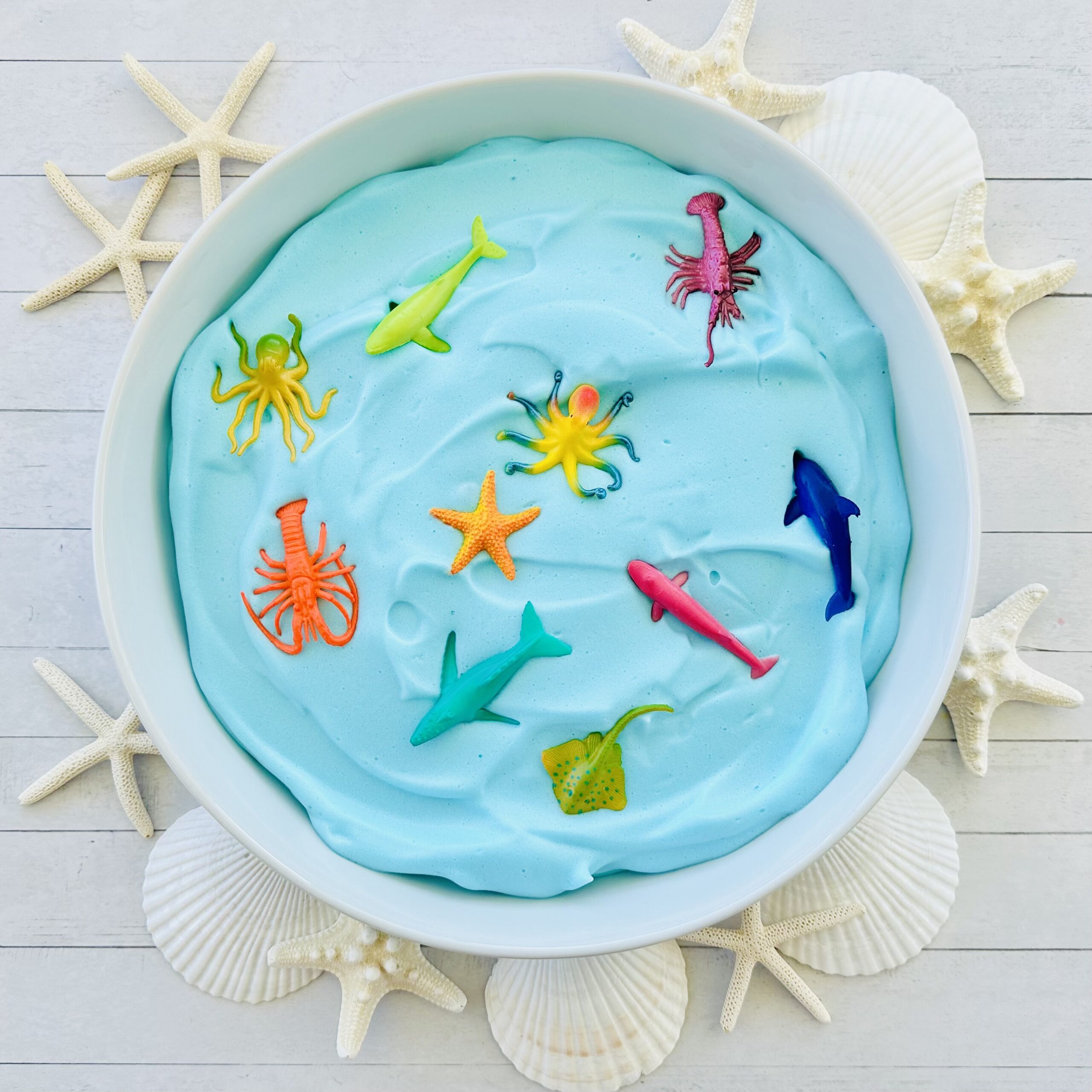 How To Make A Chickpea Sensory Foam Ocean - Raising Wild Things Sensory