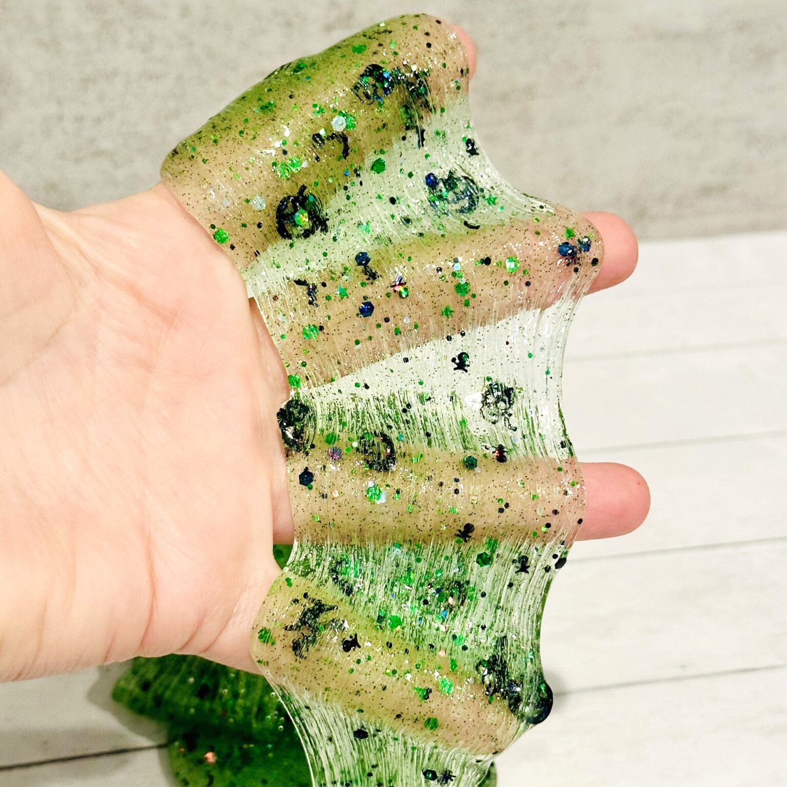 How To Make Spooky Halloween Monster Slime (No Borax!) - Raising Wild ...