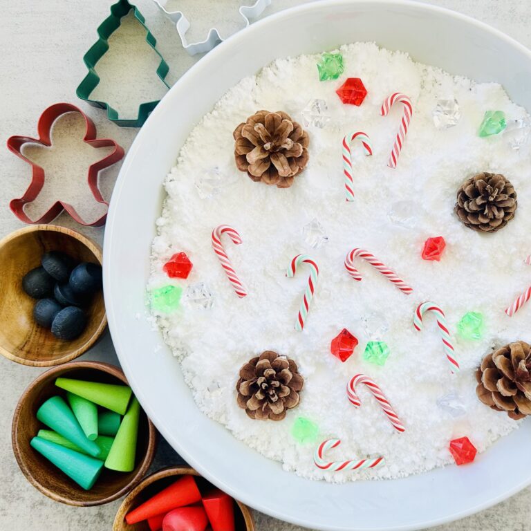 The Best Fake Snow Recipe For Sensory Play - Raising Wild Things Sensory