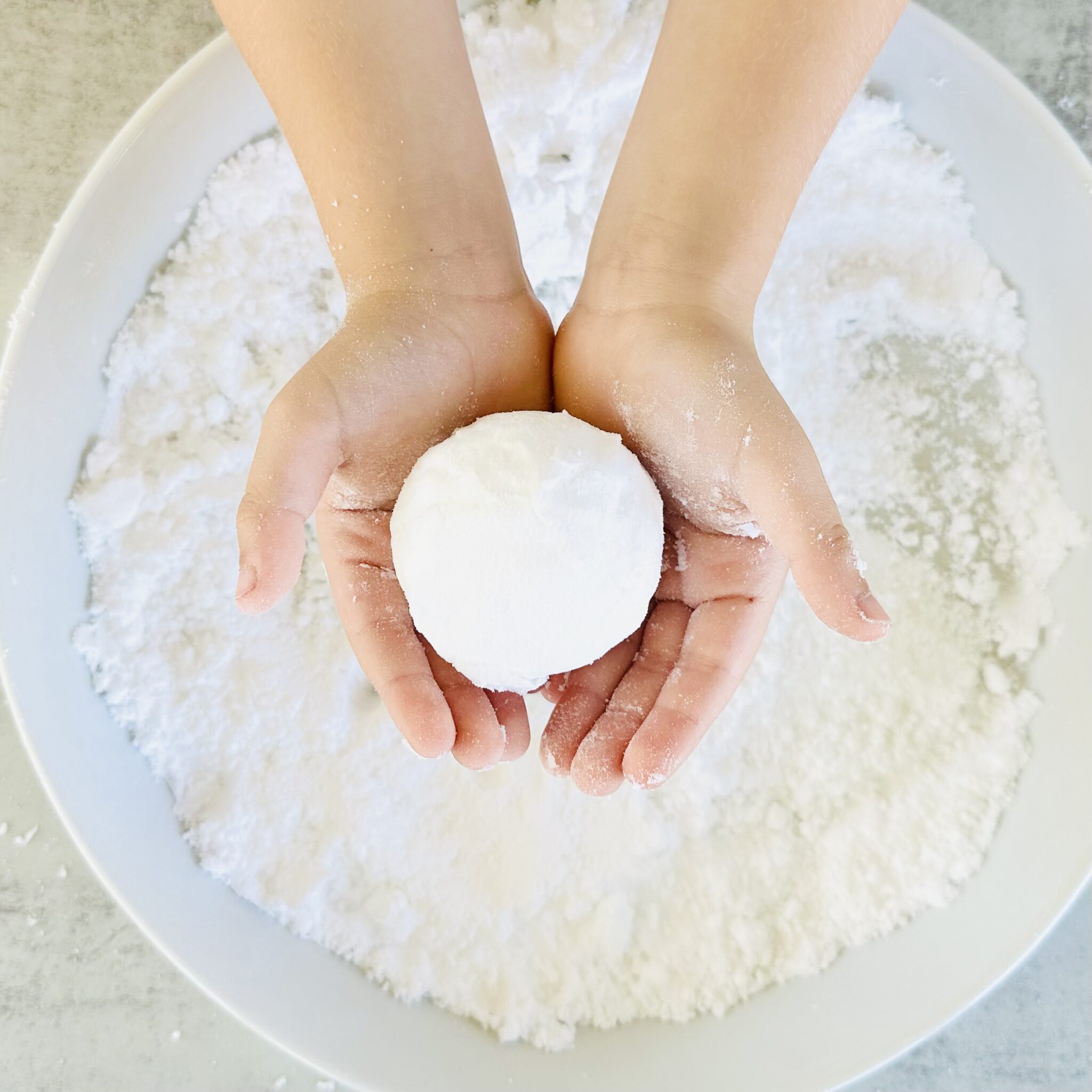 The Best Fake Snow Recipe For Sensory Play - Raising Wild Things Sensory