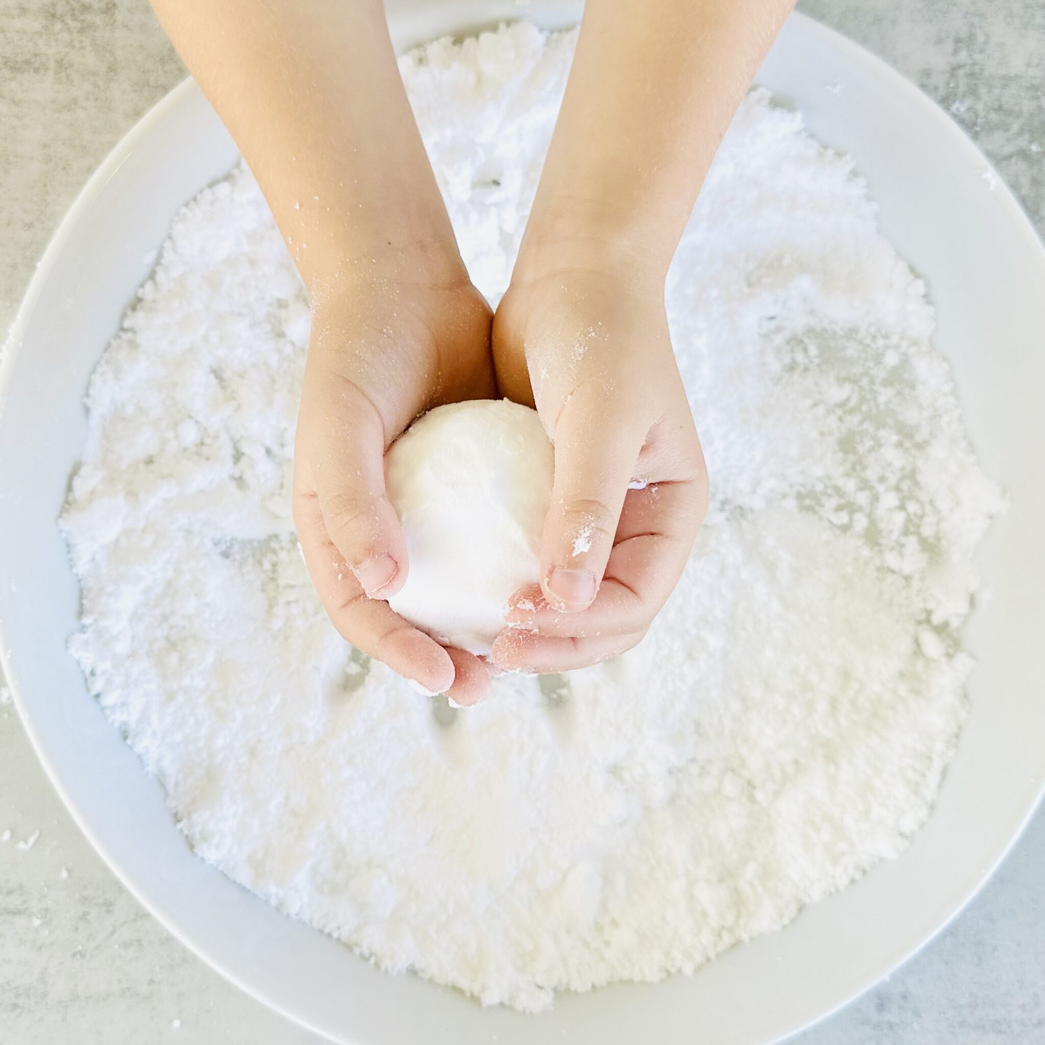 The Best Fake Snow Recipe For Sensory Play - Raising Wild Things Sensory