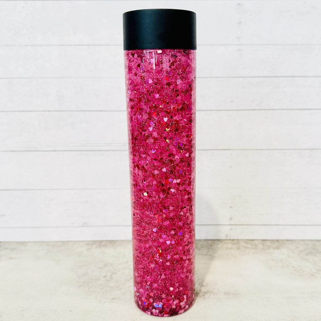 DIY Glitter & Hearts Valentine's Day Sensory Bottle - Raising Wild ...